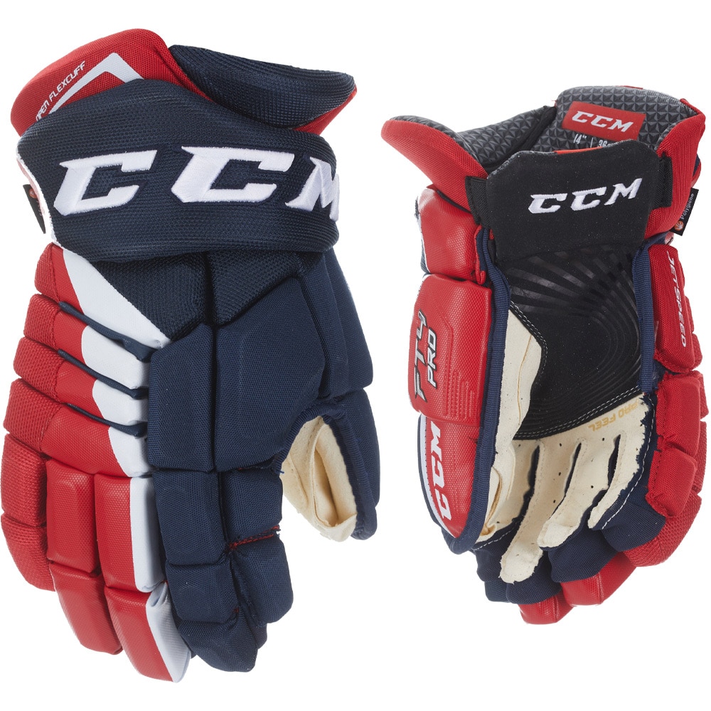Ccm JetSpeed FT4 PRO Junior Hockeyhanske Marine/Rød/Hvit - Torshov ...
